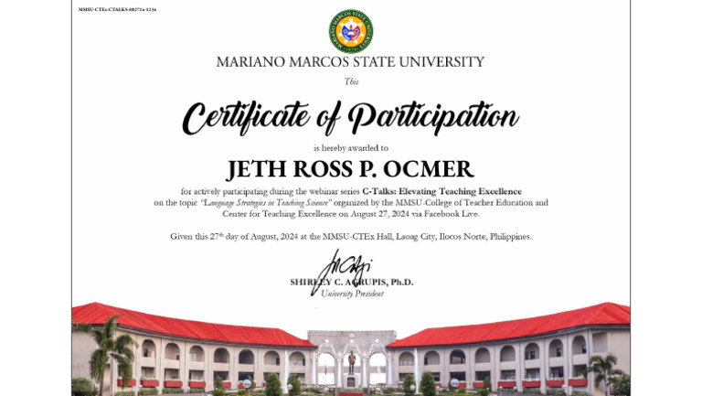 MMSU CTEx CTALKS Event Summary | PDF