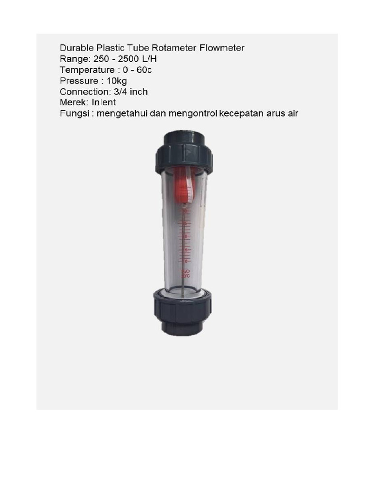 Brochure Rotameter Flowmeter | PDF