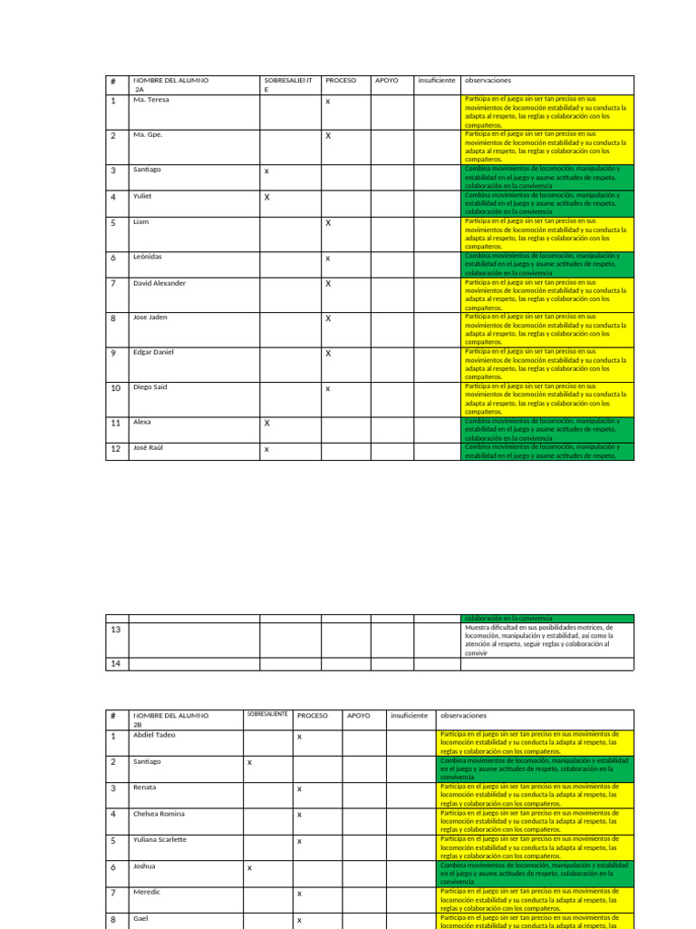 EVALUACION MONTESSORI TRIME 1 24-25 | PDF