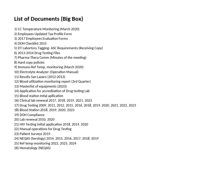 Label For The Box Dispose in Stock Room (Bodega) | PDF