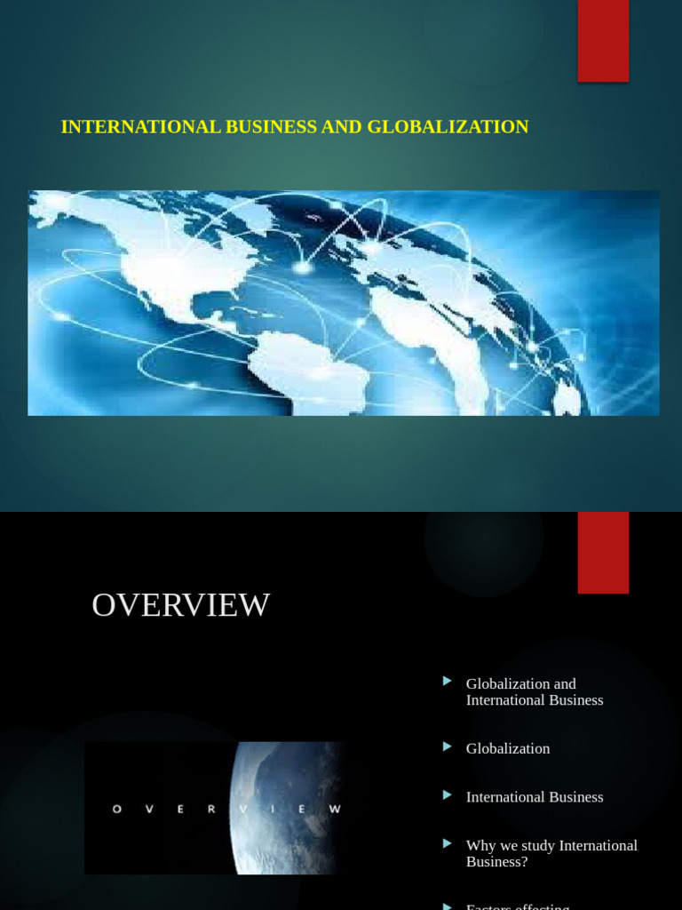 Lecture 2 International Business | PDF | Globalization | Market (Economics)