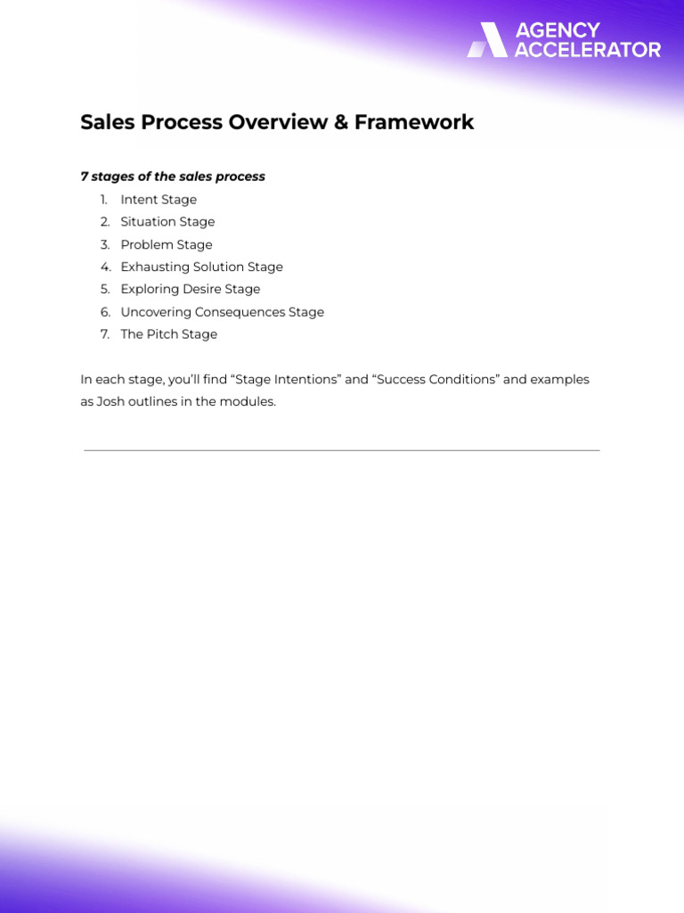 Sales Process Overview Framework 13 | PDF | Empathy | Goal