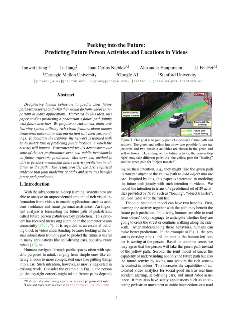 Future Trajectory Prediction | PDF