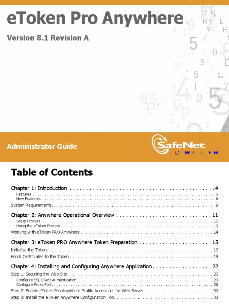 Etoken Anywhere 8.1 Admin Guide Rev A | PDF | Proxy Server | Windows ...