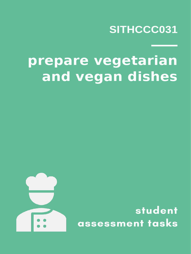 SITHCCC031 Student Assessment Tasks-1 | PDF | Veganism | Cooking