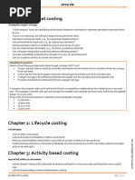 ACCA PM Formulas Reference Guide | PDF | Budget | Return On Investment