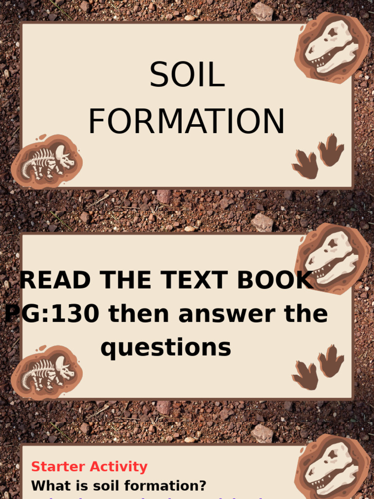 Understanding Soil Formation Basics | PDF