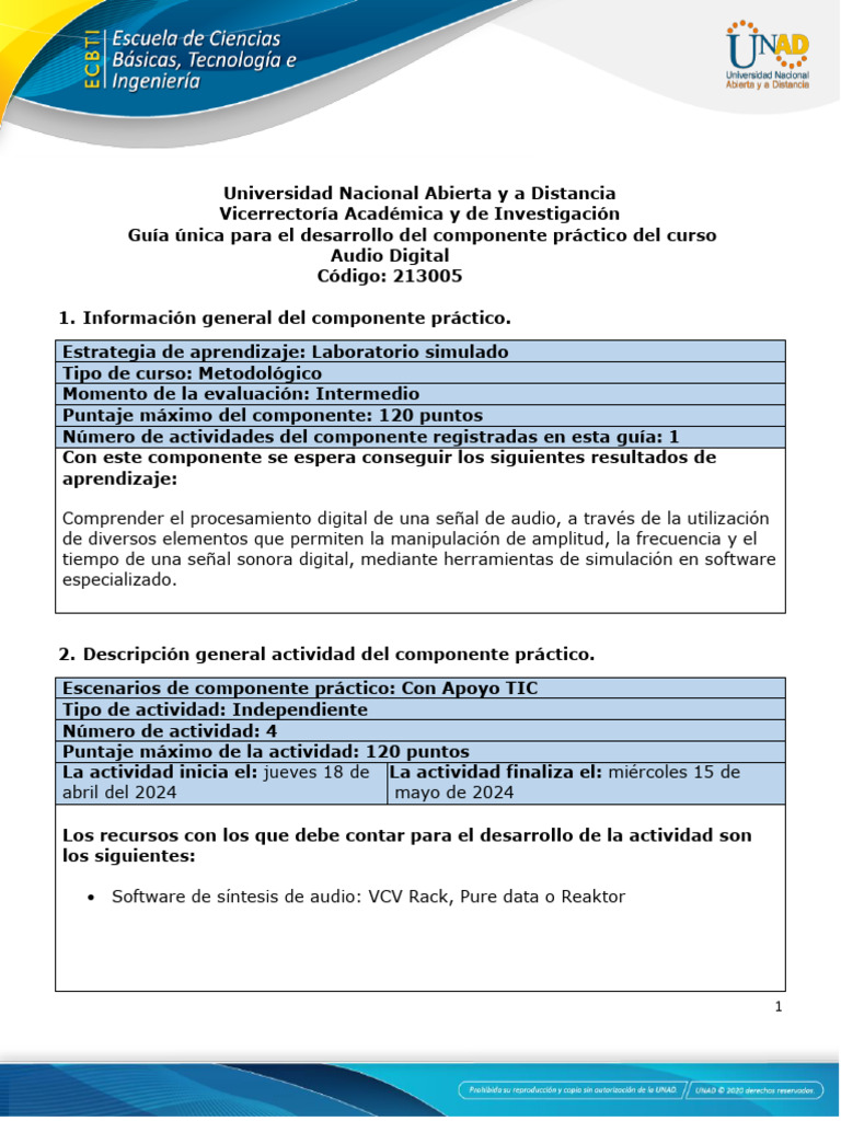 Guía para El Desarrollo Del Componente Práctico y Rúbrica de Evaluación - Unidad 3 - Tarea 4 ...