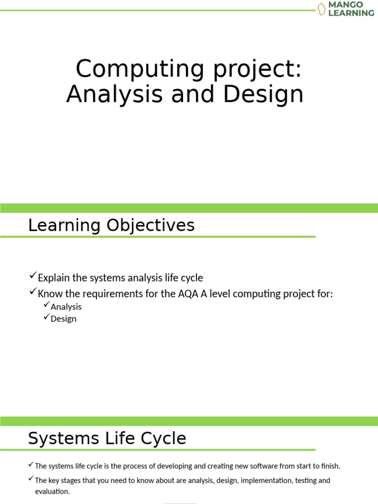 AQA Computing Project Analysis Design | PDF | Prototype | Artificial Intelligence