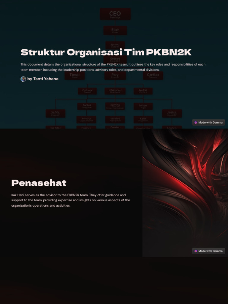 Struktur Organisasi Tim PKBN2K | PDF