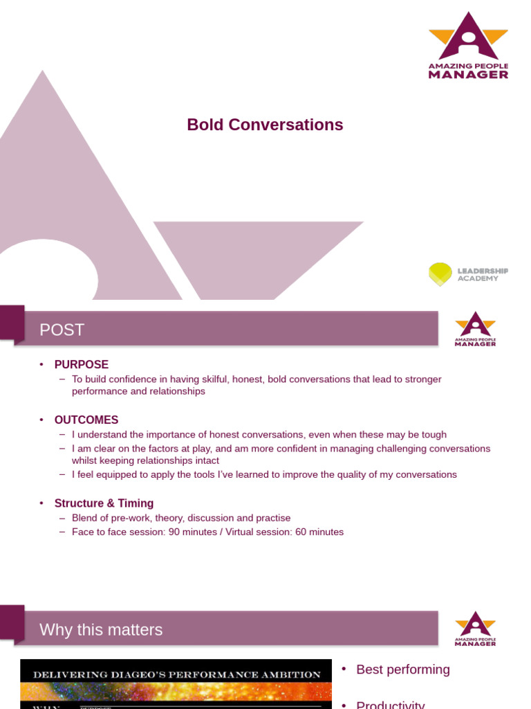 Mastering Bold Conversations for Success | PDF | Intention | Emotions