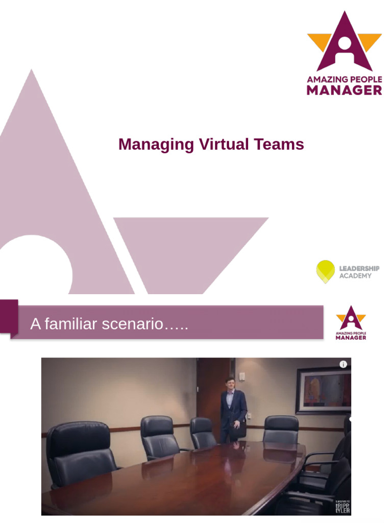 APM - Managing Virtual Teams | PDF | Learning | Social Psychology