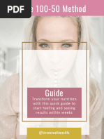 The 100-50 Method by Hey Aimee Meier | PDF | Fat | Nutrition