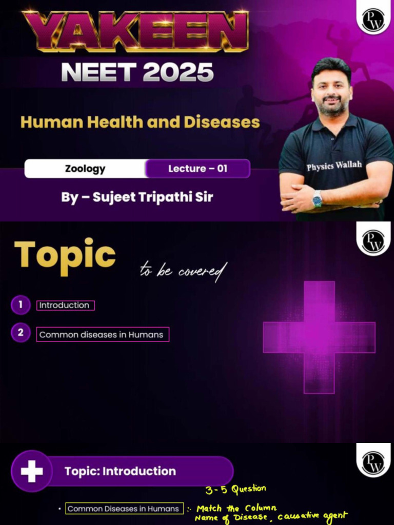 Human Health & Diseases Notes | PDF