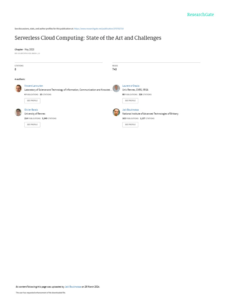 Serverless Cloud Lannurien | PDF | Cloud Computing | Virtual Machine