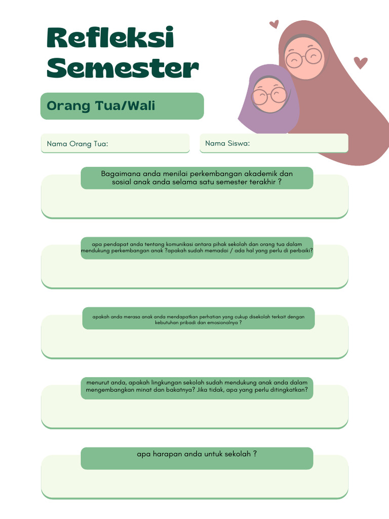 Refleksi Wali Murid | PDF