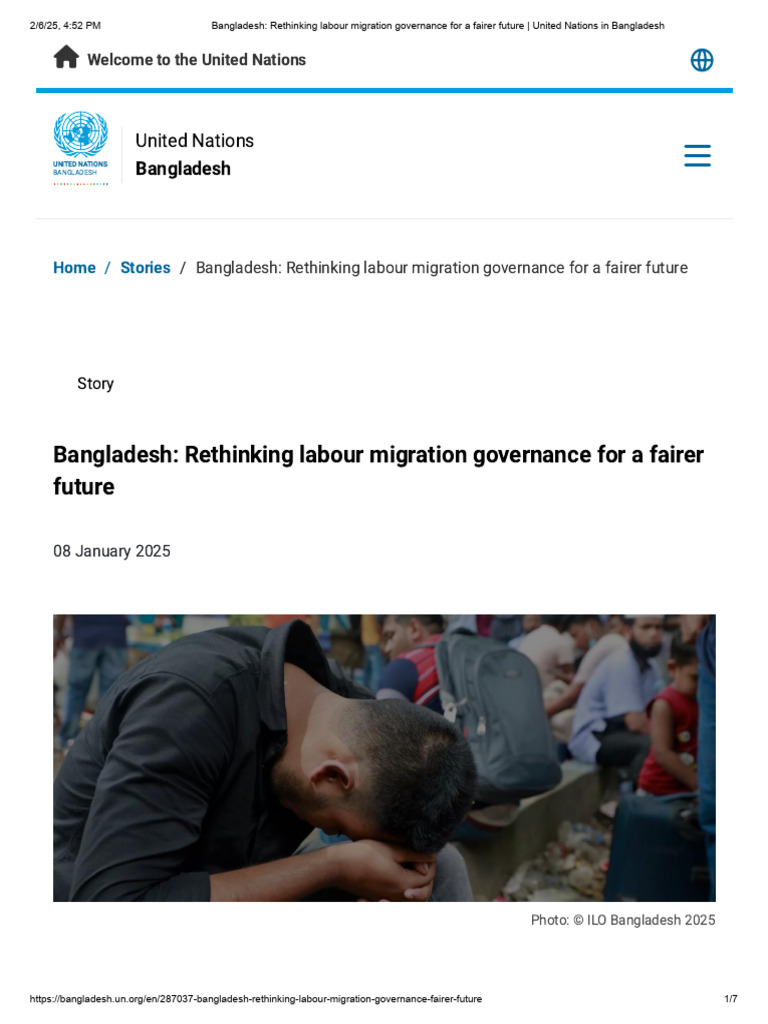 Rethinking Labour Migration Governance For A Fairer Future - United ...