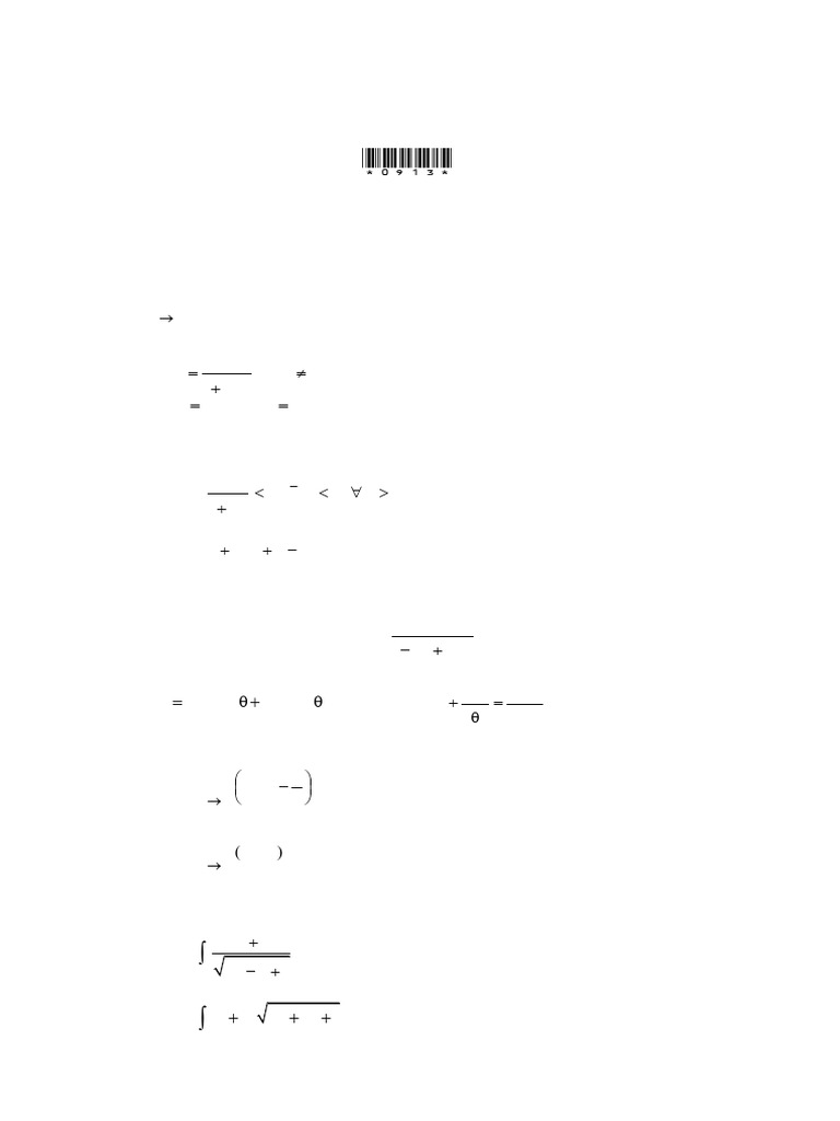 1215 - Year - B.Sc. - I Sem-I (Old Course) Subject - MAT-102 ...