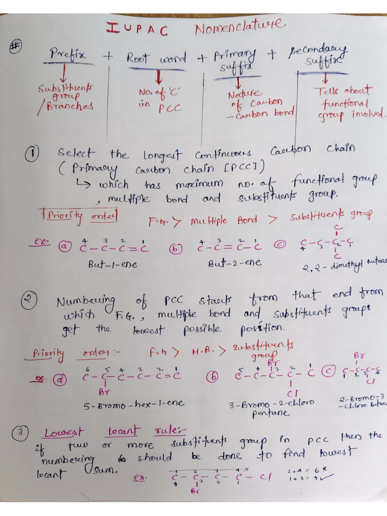 Science - IUPAC Nomenclature | PDF