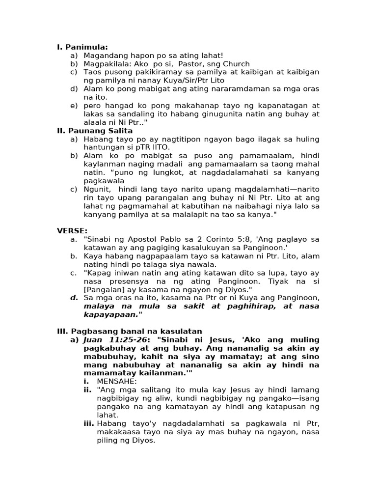 Funeral Service | PDF