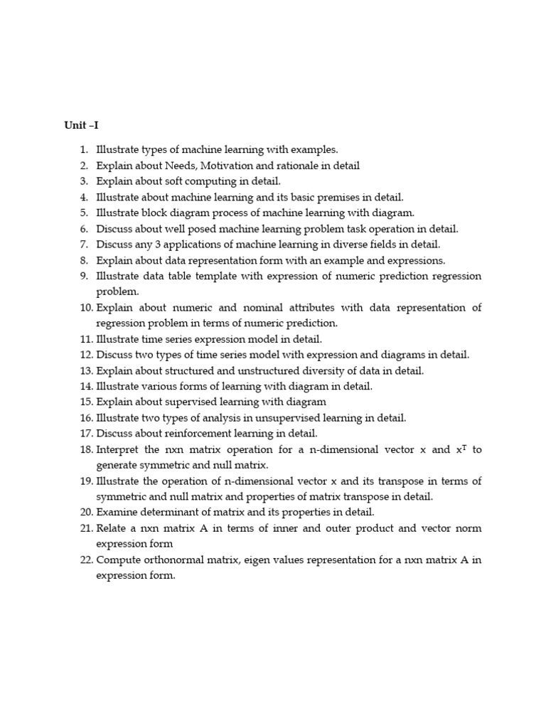 IML Unit Wise Question Bank | PDF | Regression Analysis | Variance