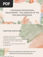 SACE CPTD Handbook | PDF | Teachers | Educational Assessment
