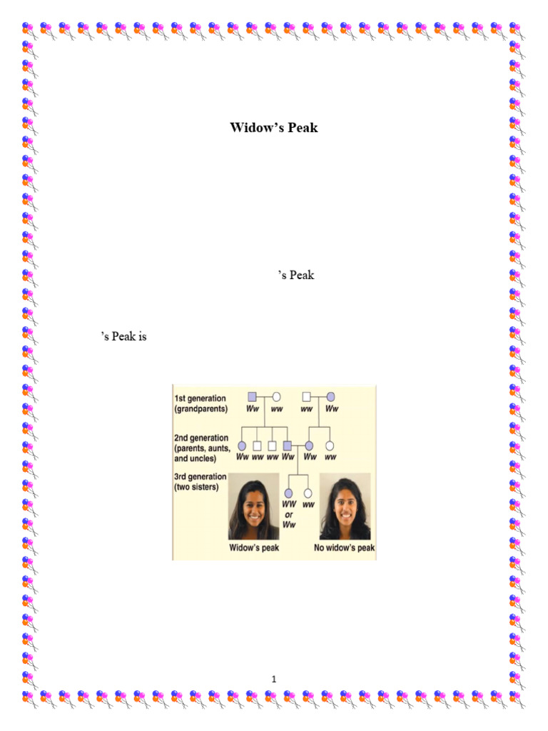 Genetic Traits Pedigree Analysis | PDF