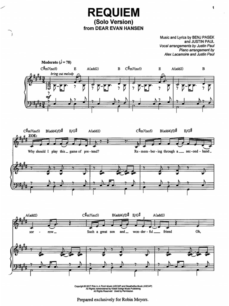 Requiem (Solo Version) | PDF