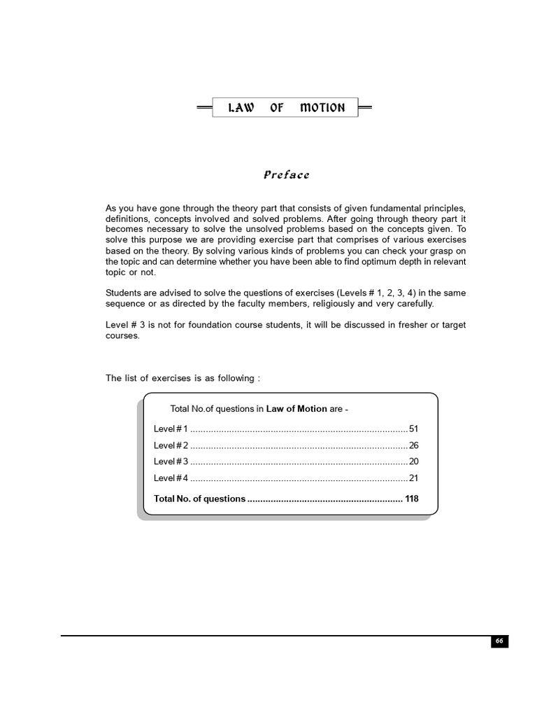 6 - Newton's Laws of Motion-Exercises | PDF | Force | Newton's Laws Of ...