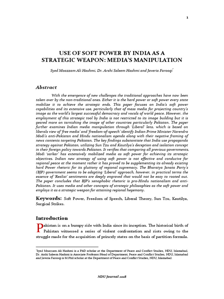 01 Use of Soft Power Syed Moazzam Ali Hashmi Dr. Arshi S. Hashmi ...