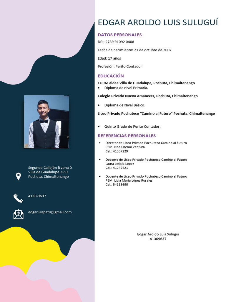 Curriculum Actualizado Edgar | PDF