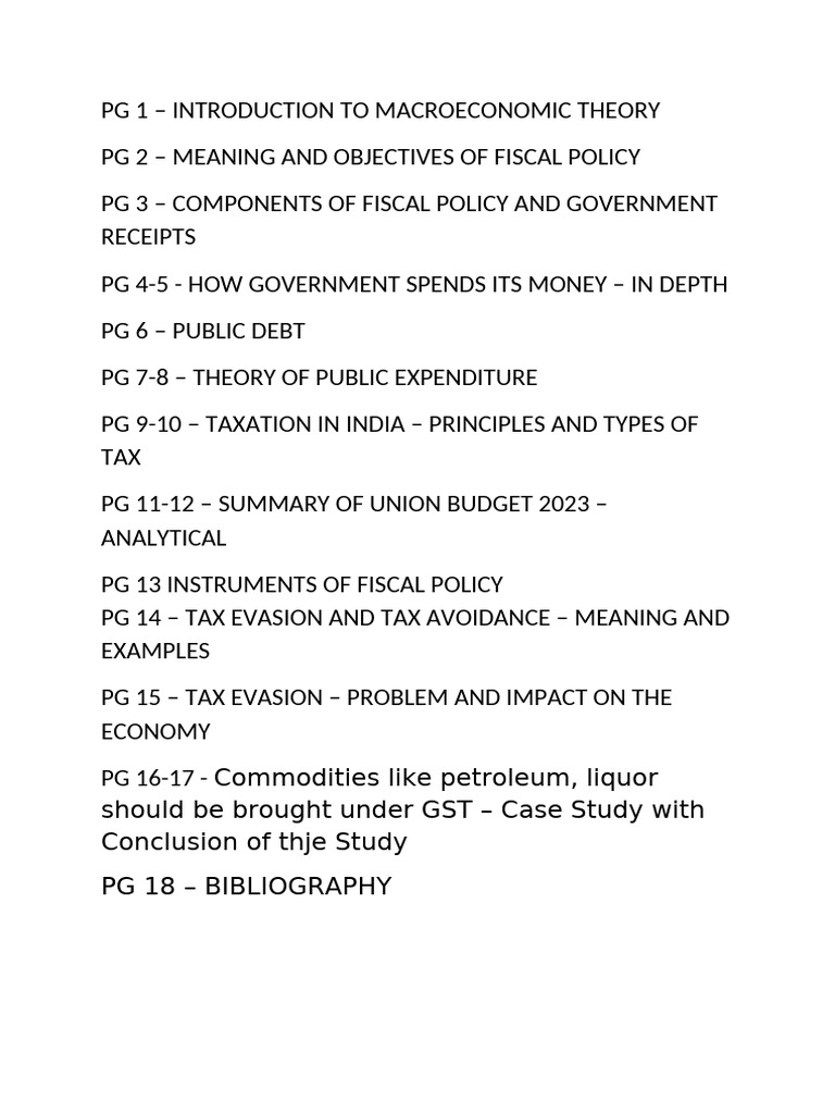 Macroeconomics Project | PDF | Fiscal Policy | Government Spending