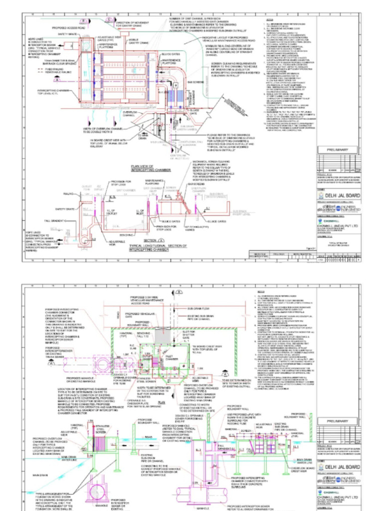 Drawing From DPR River Yamuna | PDF