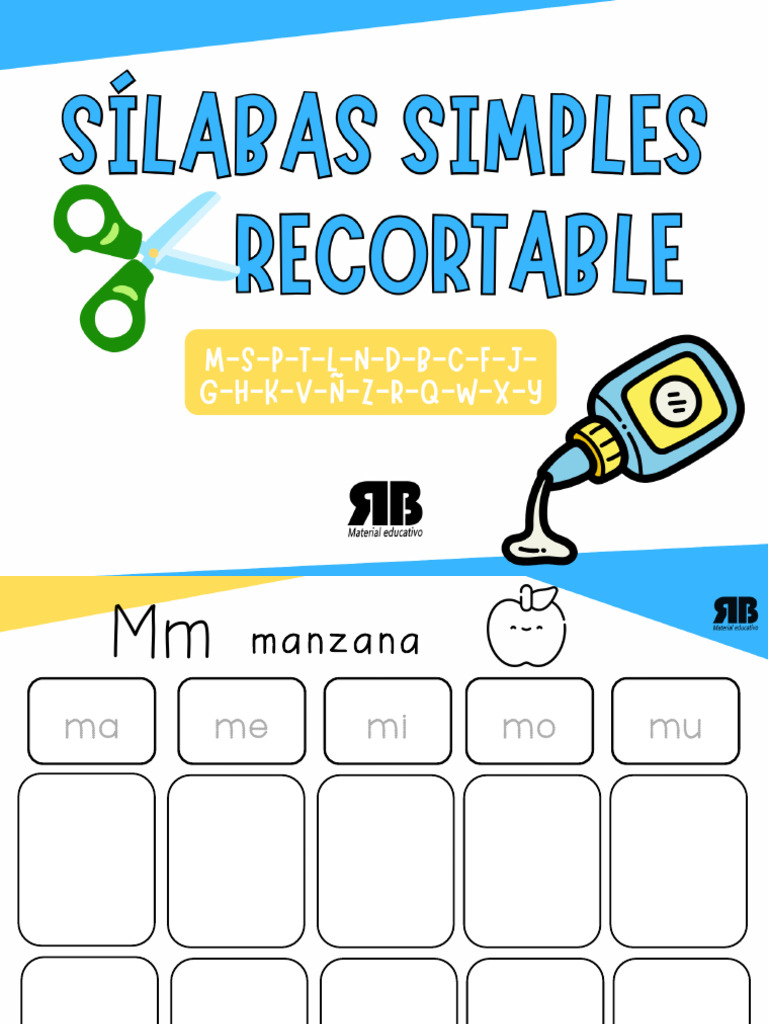 silabas simples recortable | PDF