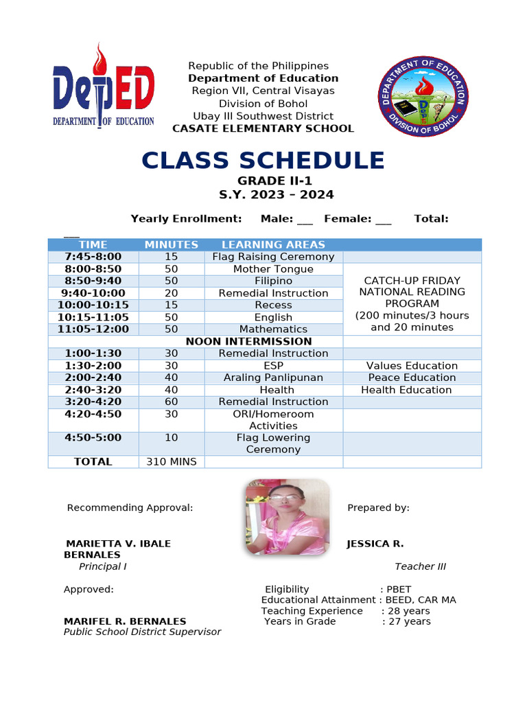 Catch Up Class Prog. Gr.I2 | PDF