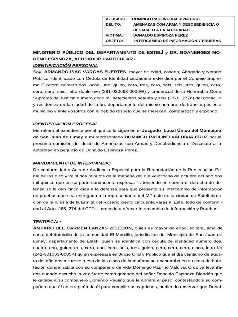 INTERCAMBIO - DE - INFORMACI - N - Y - PRUEBAS1.doc Filename - UTF-8 ...