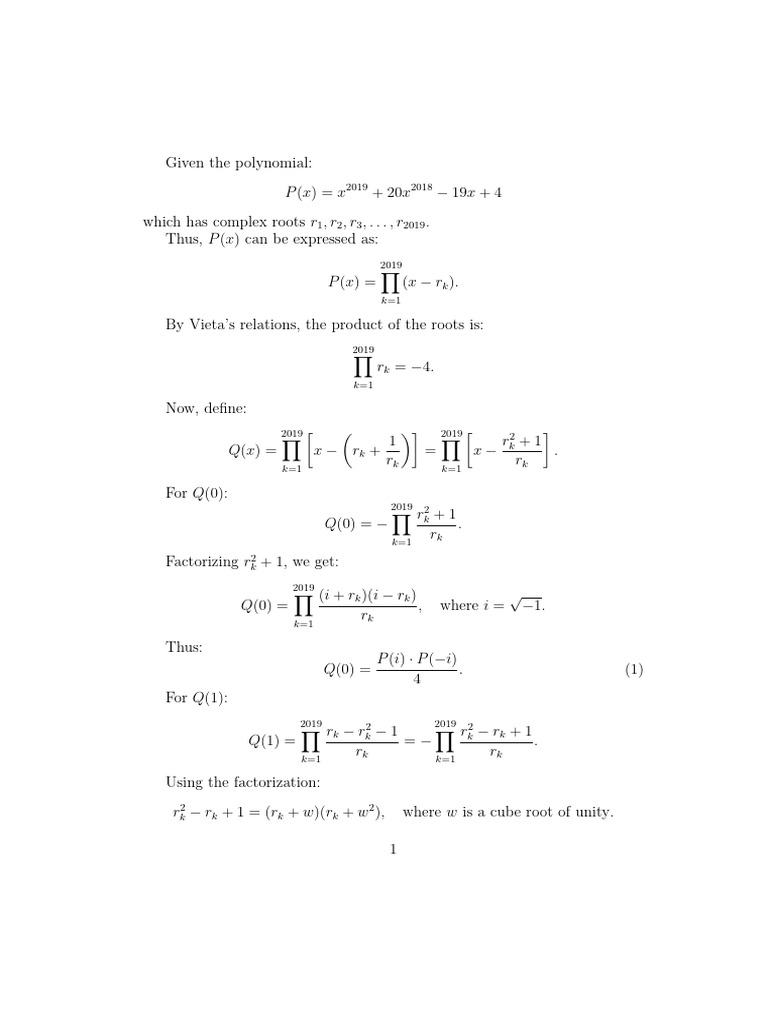 Prashant Kumar Solution | PDF | Zero Of A Function | Factorization