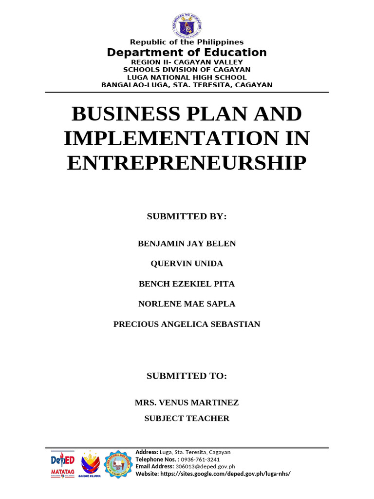 BP and Implementation Up Bss - 060822 | PDF | Foods