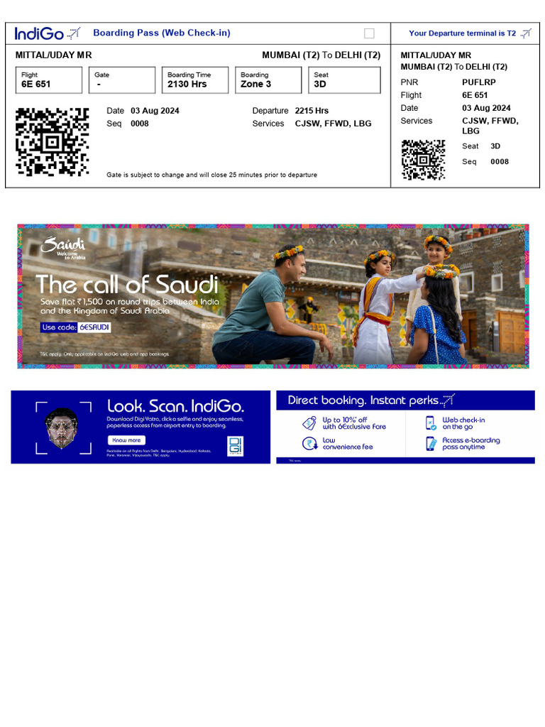 Boarding Pass 1 | PDF