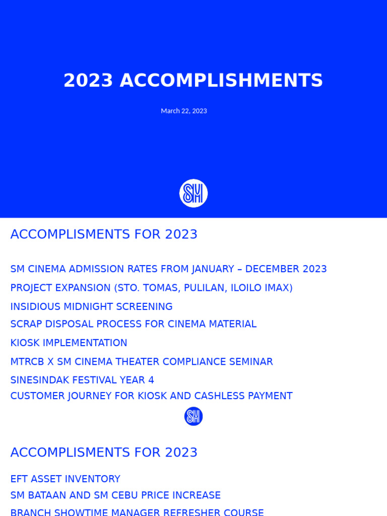 2023 Accomplishments | PDF