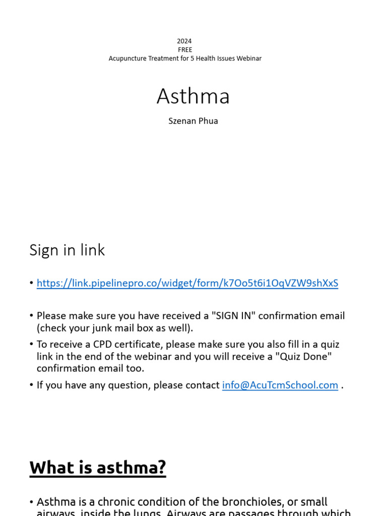 1. Asthma 2024 | PDF | Asthma | Respiratory Tract