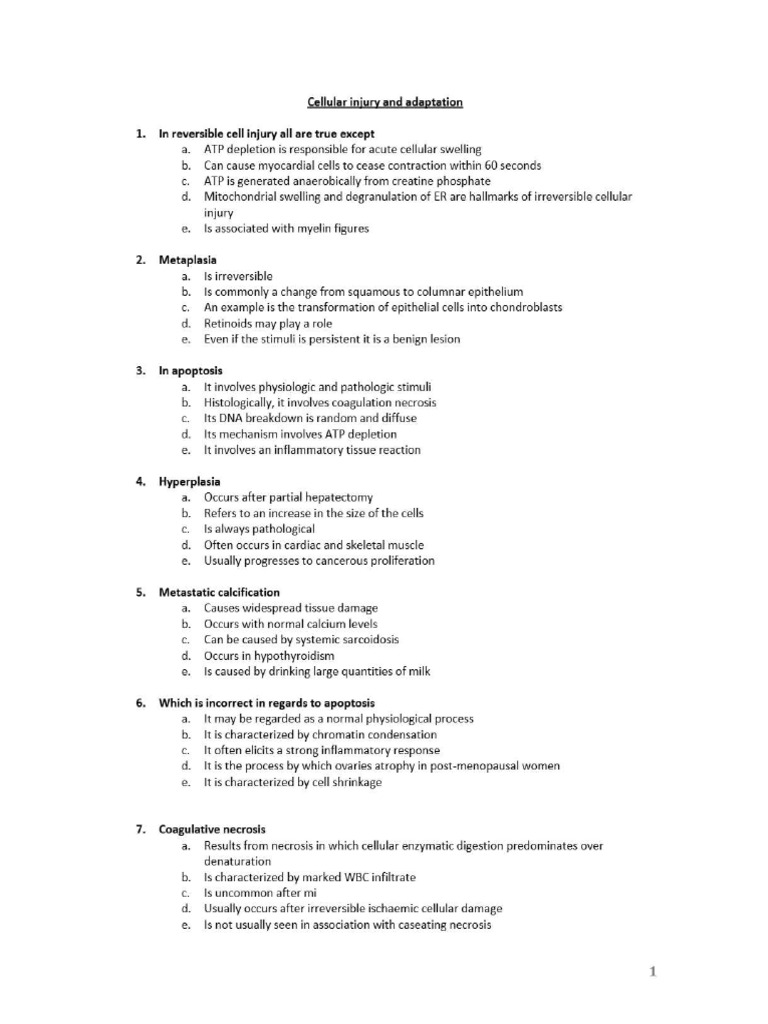 cell injury cell adaptation | PDF cell injury cell adaptation | PDF