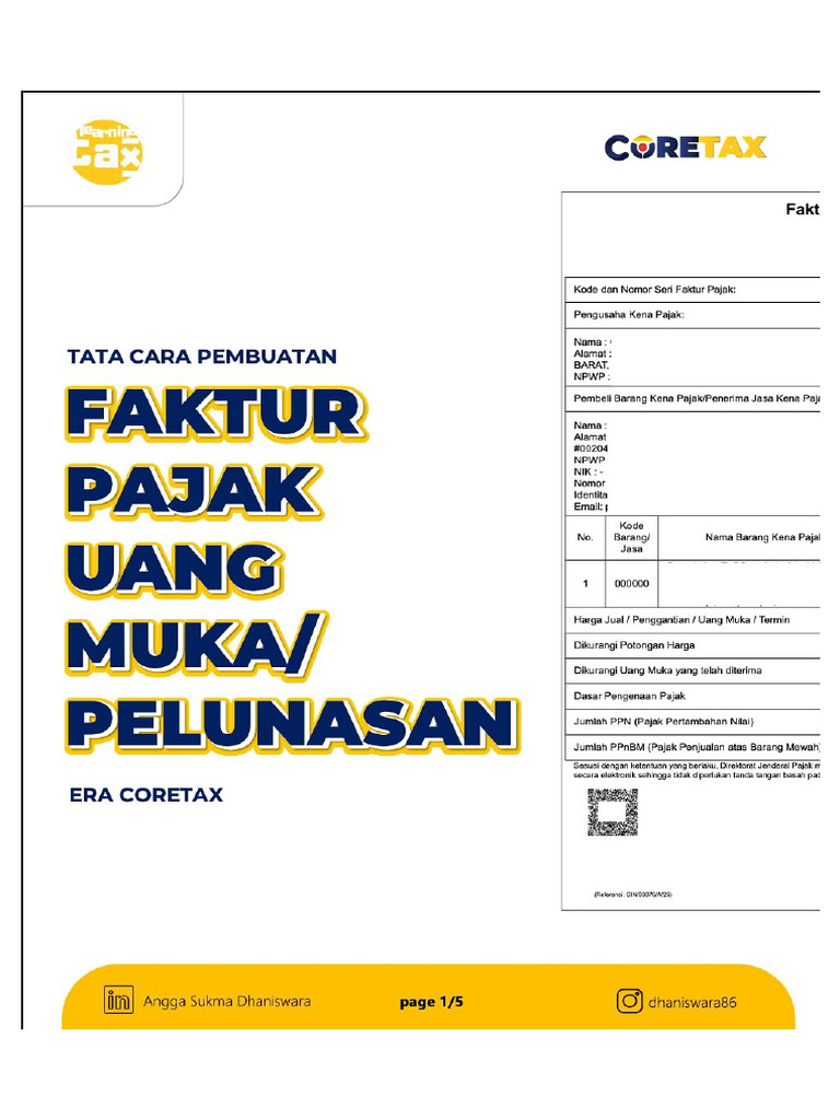 SLIDE SOSMED - FP Uang Muka Dan Pelunasan | PDF