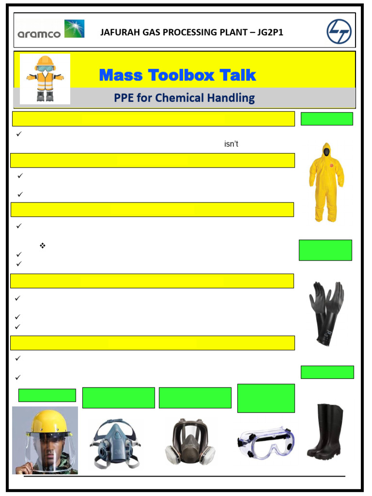 PPE Guidelines for Chemical Handling | PDF