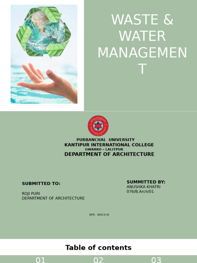 Waste Water Management | PDF | Sewage Treatment | Water