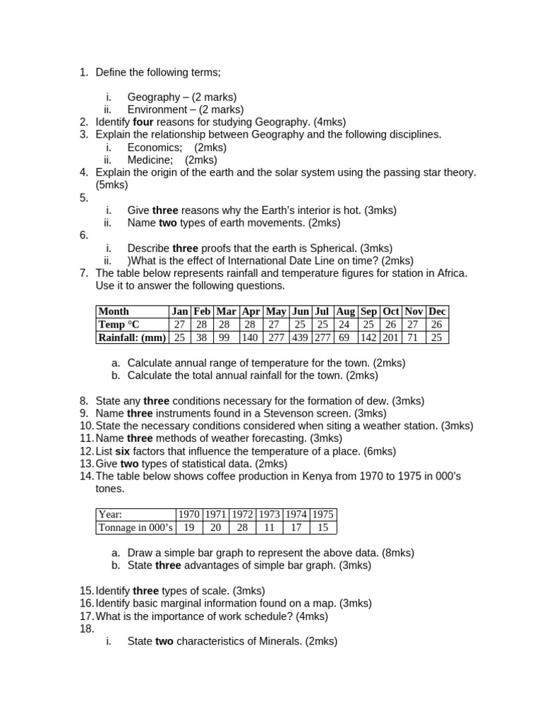 FROM 1 GEO QS | PDF | Rock (Geology) | Earth