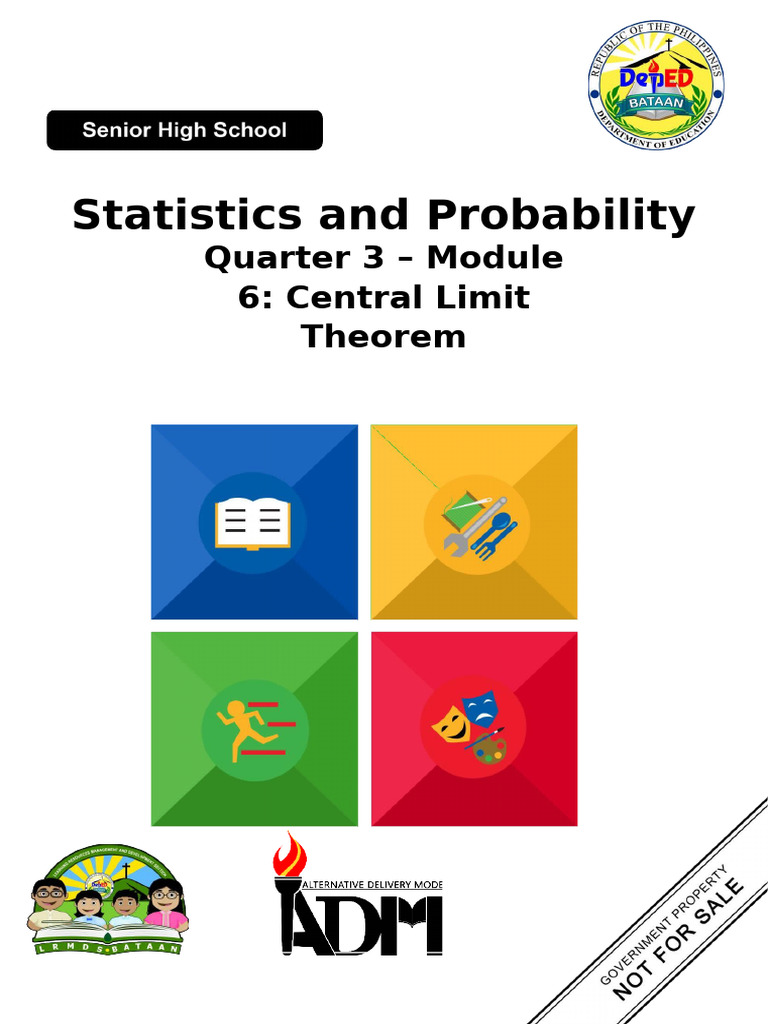 Statistics - Probability - Q3 - Mod6 - Central Limit Theorem | PDF | Standard Deviation | Normal ...