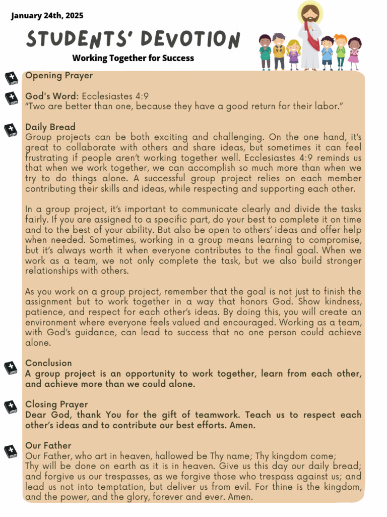 Students' Devotion 24125 | PDF