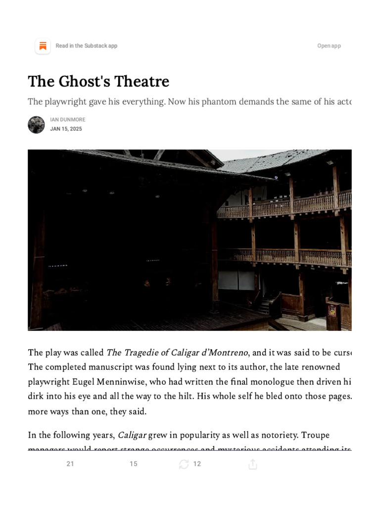Haunted Playhouse: The Ghost's Theatre | PDF