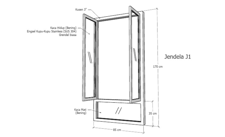 Jendela J1 85x170 | PDF
